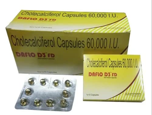 Daflo D3 FD - Strip of 10 Capsules : Amazon.in: Health & Personal Care