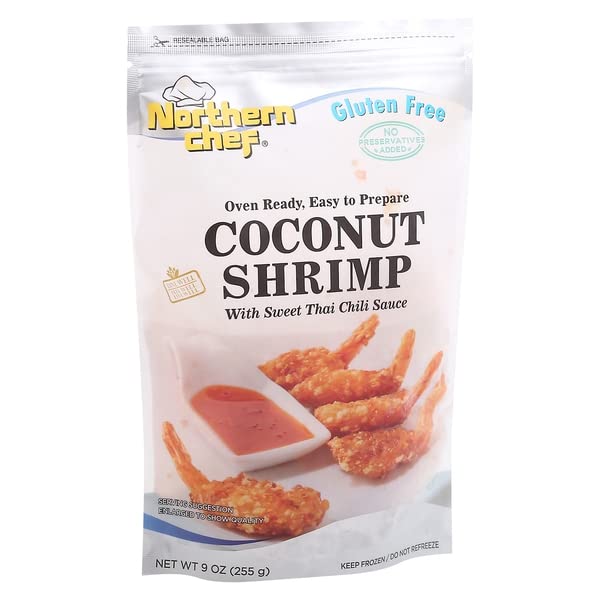 Amazon.com: Northern Chef, Coconut Shrimp Gluten Free, 9 Ounce ...