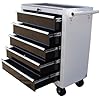 us pro tools TOOL CHEST TOOL BOX ROLLER TOOL CABINET WHITE WITH BLACK ...