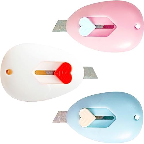 Amazon.com: Mini Cloud Box Cutters Retractable Cute, 3 Pcs Small ...