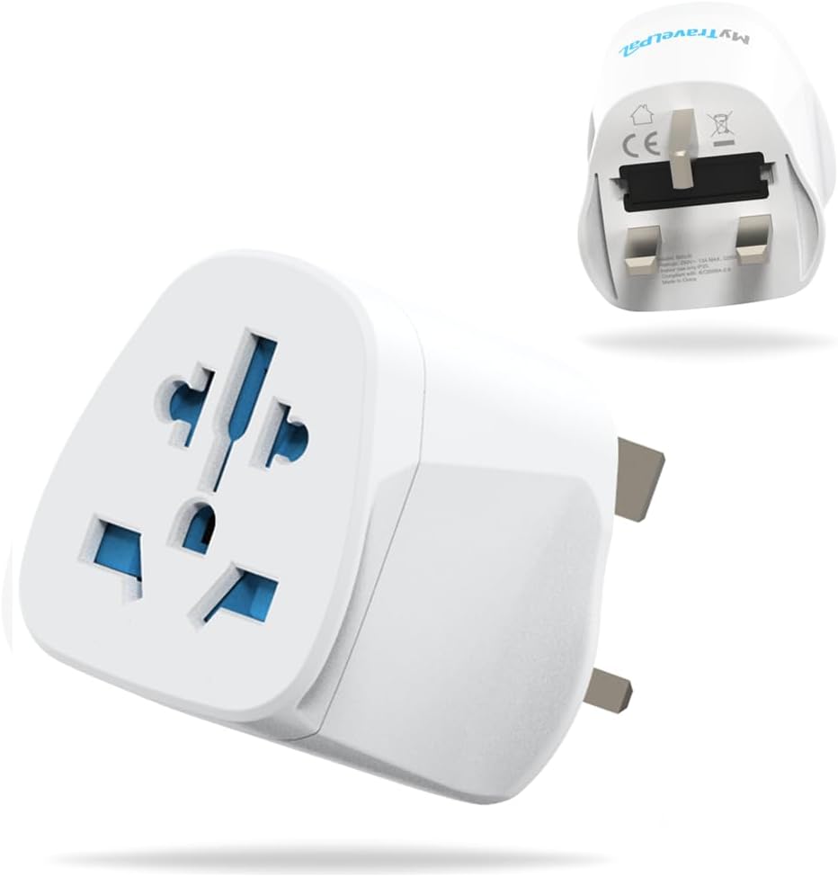World To UK Travel Adapter (2 Pack) | 2 x Universal Travel Adaptor With ...