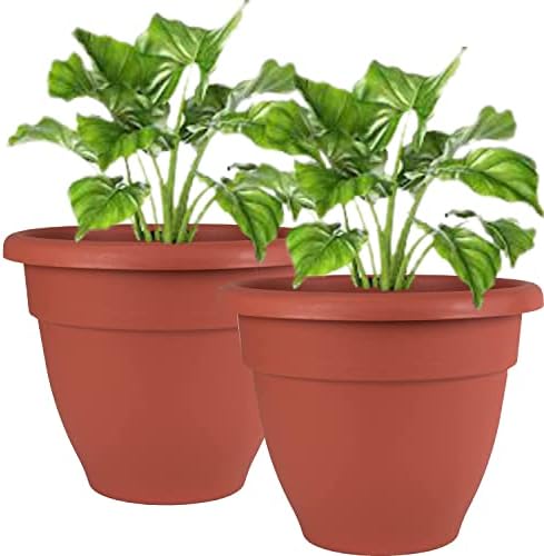 WinWoodsAgri 18 INCH Flower Pot Pack of 2 * Very Big Size**/ Indoor and ...