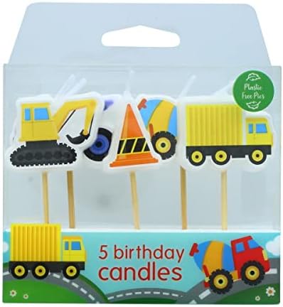 Construction Birthday Candle, Happy Birthday Candles Numbers ...