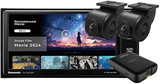Amazon.co.jp: CN-CA01WD+CA-DR03HTDストラーダ7V型200mmカーナビ+前後ドライブレコーダーセット : 車＆バイク