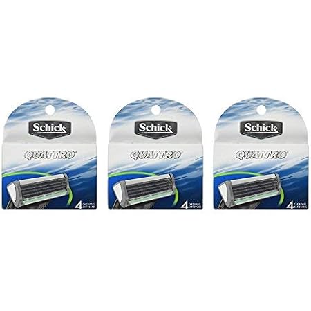 Amazon.com: Schick Quattro Titanium Razor Blade Refills for Men - 8 ...