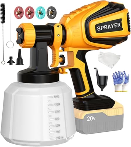 Amazon: Cordless Paint Sprayer for Dewalt 20V MAX Battery Electric ...