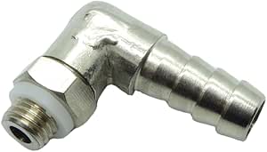 Amazon.com: CDQBWKJGFJ 1 Piece Brass 8 mm or 5/16" Barb to M8 x 1 Male Metric 90° Elbow Swivel ...