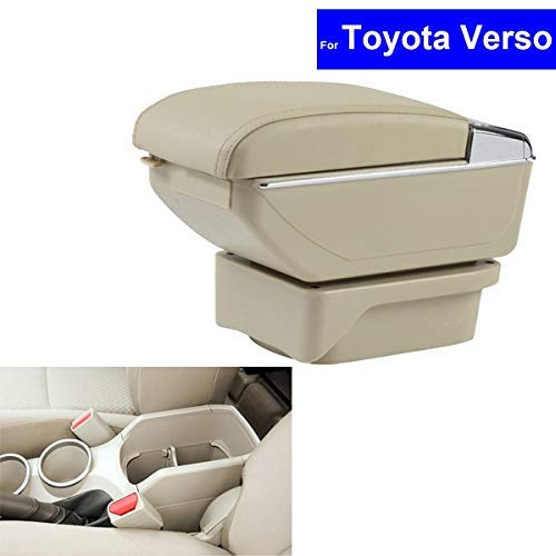 AutoShineSun Leather Center Console Armrest Storage Box for Toyota ...