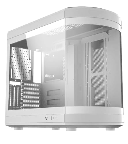 iONZ KZ-T22 Full ATX PC Gaming Case with Panoramic Tempered Glass Dual ...