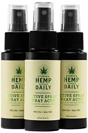 Amazon.com: Hemp Daily Active Spray | Hemp Spray with Essential Oils ...