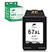 Amazon.com: COLORETTO 67XL Ink Cartridges for HP Deskjet 2755e 2800e ...