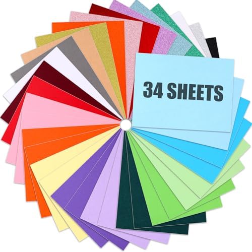 Amazon.com : MCPINKY 72 Sheets Textured Colored Cardstock, Single-Sided ...