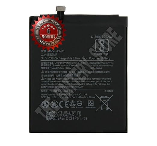 THE BATTERY STORE® Original BN31 Battery for Redmi Y1 Lite/ Y1 / Y2 ...