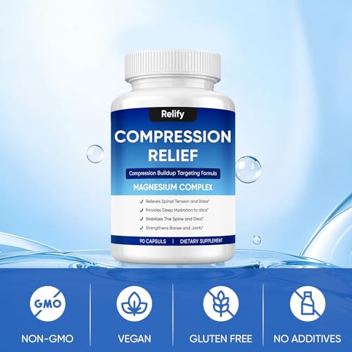 Relify Compression Relief Capsules, 1000mg Magnesium Complex Supplement ...