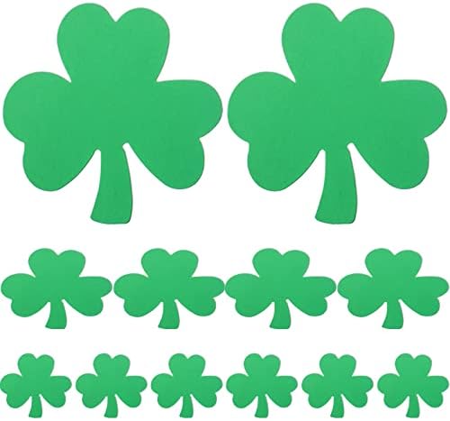 Amazon.com: 36 Pcs St. Patrick's Day Shamrocks Cutouts Assorted Sizes ...