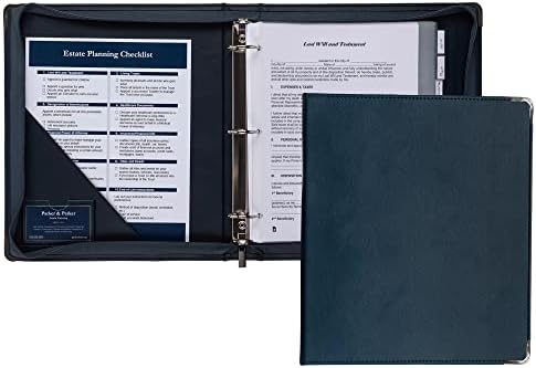 Samsill Classic Professional 3 Ring Zippered Binder, 2 Inch Round Ring ...