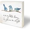 Amazon.com: 4“X 4” Natural Pine Wood Plaque - Every Little Thing is ...