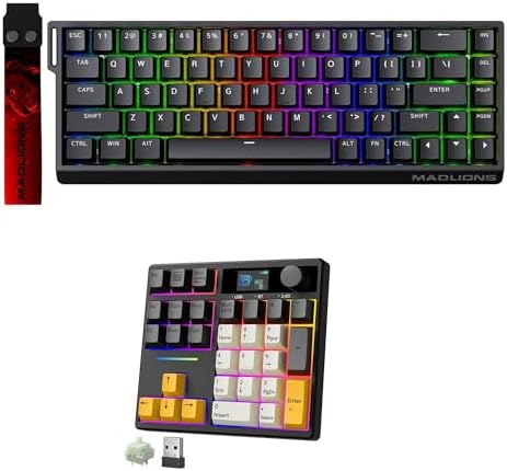 Amazon.com: BOYI mad68 Magnetic Keyboard+TD31Pro Numpad RGB HotSwap ...