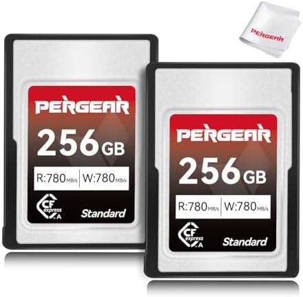 Pergear Upgraded 256GB CFexpress Type A Memory Card, Up to 780MB/s Read ...