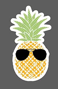 Amazon.com: Polka Dot Pineapple Vinyl Sticker Decal Cars Trucks Vans ...