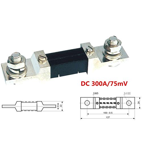 Buy DC 300A/75mV Setpoint Shunt Resistor 0-300A Digital Ammeter Gauge ...