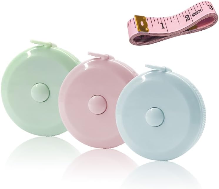 Amazon.com: GDMINLO 3 Pack Tape Measure Measuring Tape for Body Fabric ...