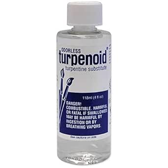 Amazon.com: Chartpak Odorless Turpenoid-4oz Fabric (Packaging May Vary ...