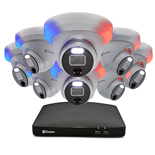 Swann 1080p HD Security Camera System, 8-Ch DVR with 1TB HDD, 8 Indoor ...