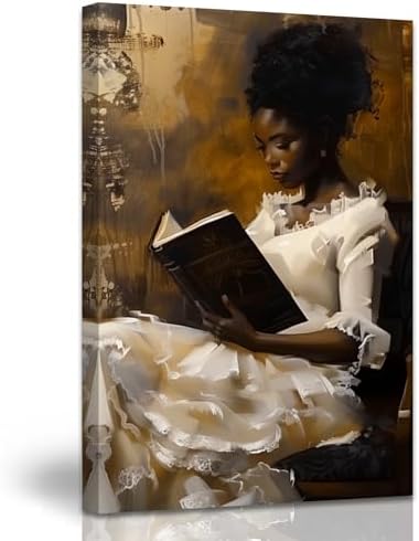 Amazon.com: AWPANERAR African American Wall Art Black Girl Pictures ...