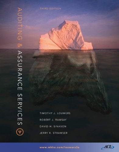 Auditing & Assurance Services with ACL CD: Louwers, Timothy, Ramsay ...