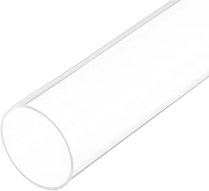 Rebower 10" Clear Plastic Rigid Pipe 51mm ID x 55mm OD (2" ID x 2.2" OD ...