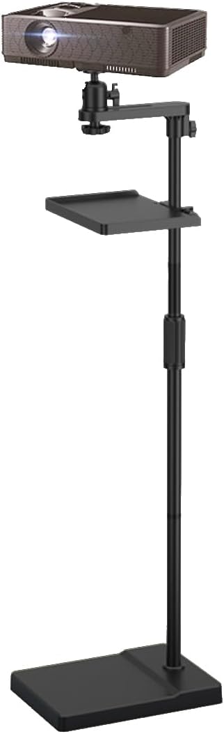SYAMEET Projector Stand Height Adjustable Floor with Storage Tray，360 ...