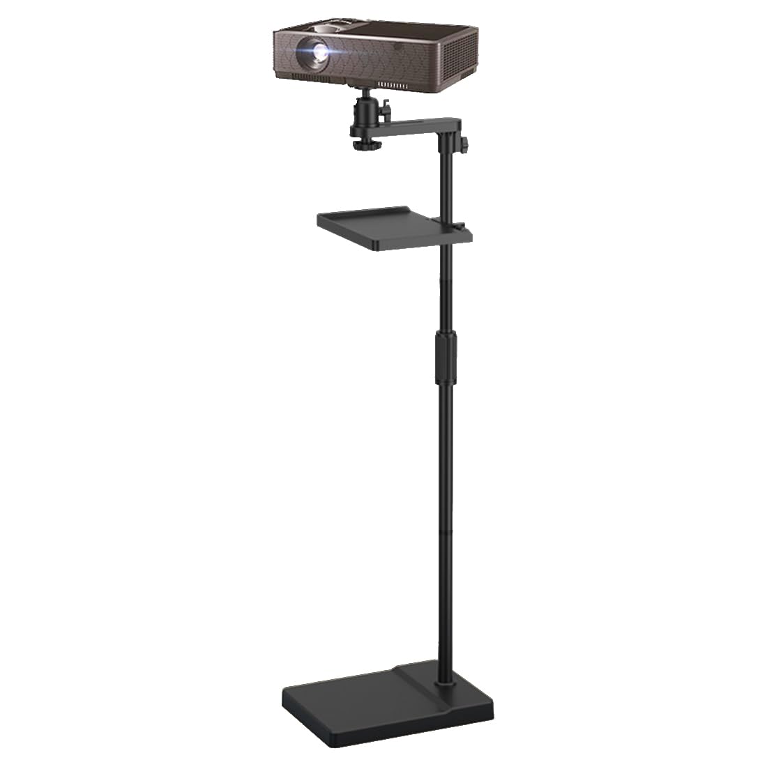 SYAMEET Projector Stand Height Adjustable Floor with Storage Tray，360 ...