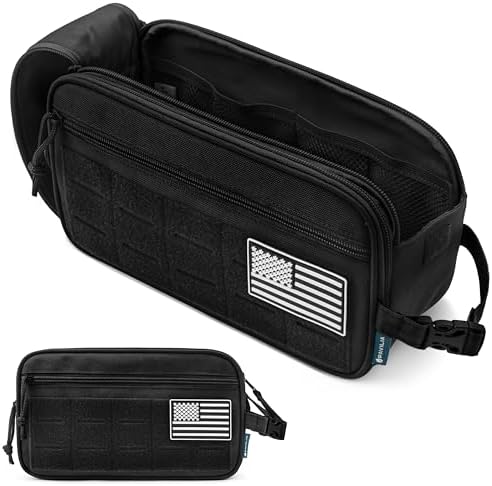 Amazon.com: PAVILIA Tactical Toiletry Bag for Men, Travel Hygiene Bag ...