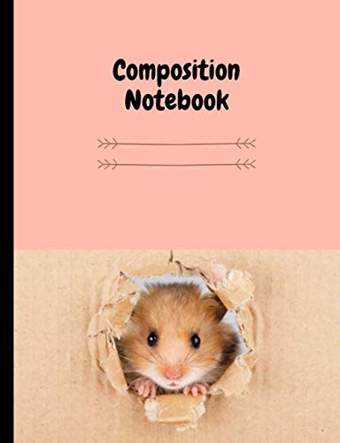 Hamster Composition Notebook: Adorable hamster, Soft Cover, Wide-Ruled ...