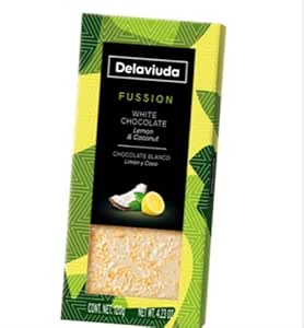 Amazon.com: Delaviuda Fussion White Chocolate Lemon & Coconut : Grocery ...