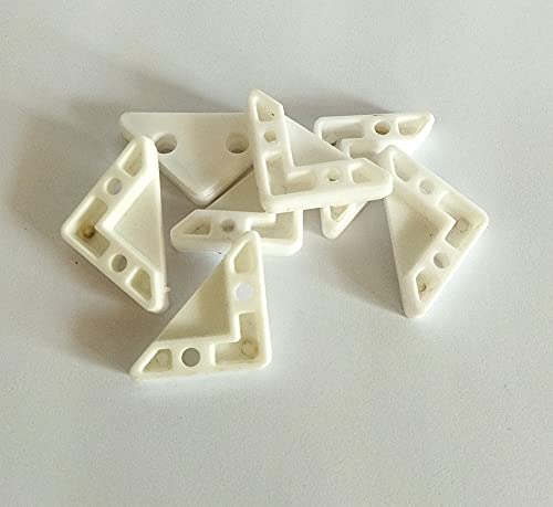 PVC Glass Corner Holder (White) 20 Pcs 001 (4 mm) : Amazon.in: Home ...