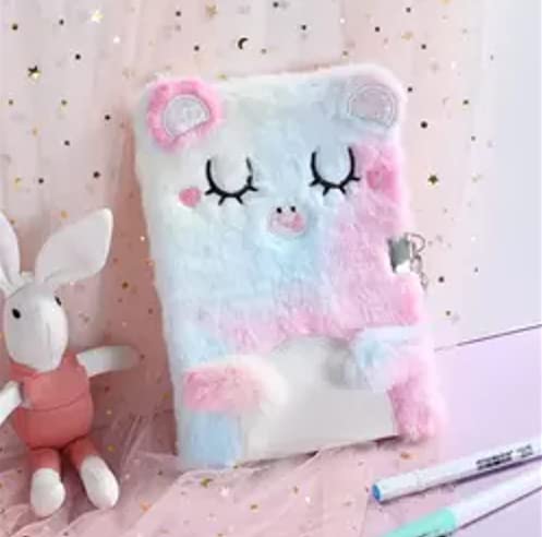 A5 Plush Unicorn Notebook/ Cartoon Notebook Magic Diary Girls/Unisex ...