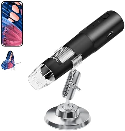 Amazon.com : Wireless Digital Microscope, Skybasic 50X-1000X ...