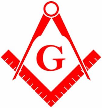 Amazon.com: (2x) Freemasonry Emblem - Masonic - Red - Sticker - Decal ...