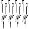 ALFIOT Super Bright Solar Pathway Lights Outdoor,8 Pack Solar Lights Outdoor,IP65 Waterproof ...