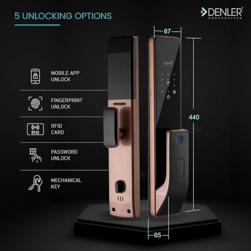 Denler DL10v1 Smart Door Lock Digital Door Lock App iPhone & Android ...