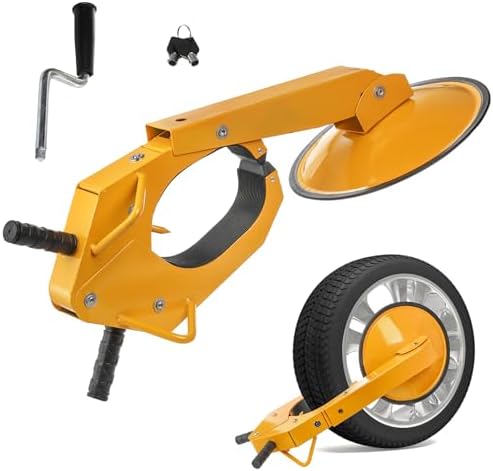 Amazon.com: Lyellfe Trailer Wheel Lock, Heavy Duty Car Wheel Lock Anti ...