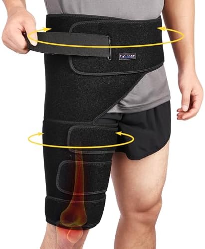 Amazon.com: USB Electric Heated Hip Brace, Hip Thigh Brace Massager for ...