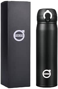 Travel Mug, for Volvo S40 S60 S90 XC40 XC60 XC90 V40 V60 V90 S80 S80L Thermal Mug Leak Proof ...