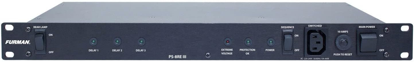 Amazon.com: Furman PS-8RE III 10A Power Conditioner and Sequencer, 230V ...