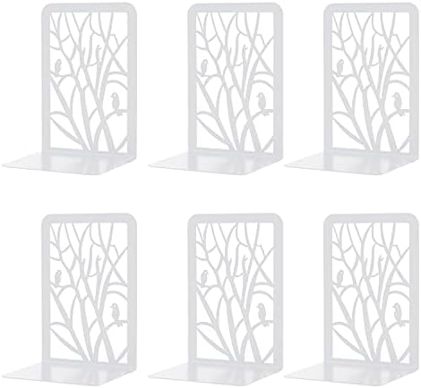 2 Pairs Book Ends, Desk Bookends Heavy Duty, Book Ends Holder for ...