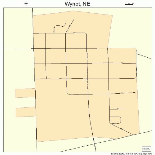 Amazon.com: Large Street & Road Map of Wynot, Nebraska NE - Printed ...