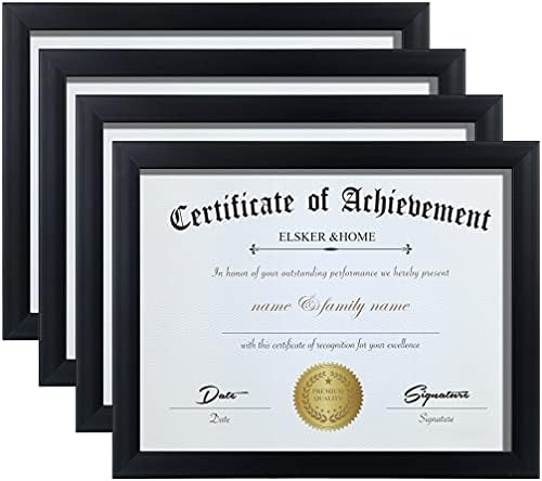 Amazon.com: ELSKER&HOME 8.5x11 Picture Frame - Black Sturdy Wood ...