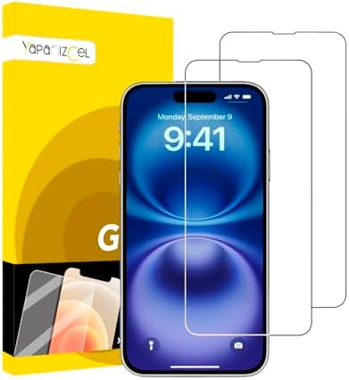 YAPANIZCEL MICA PARA IPHONE 16, 2 Unidades, MICA CRISTAL TEMPLADO ...